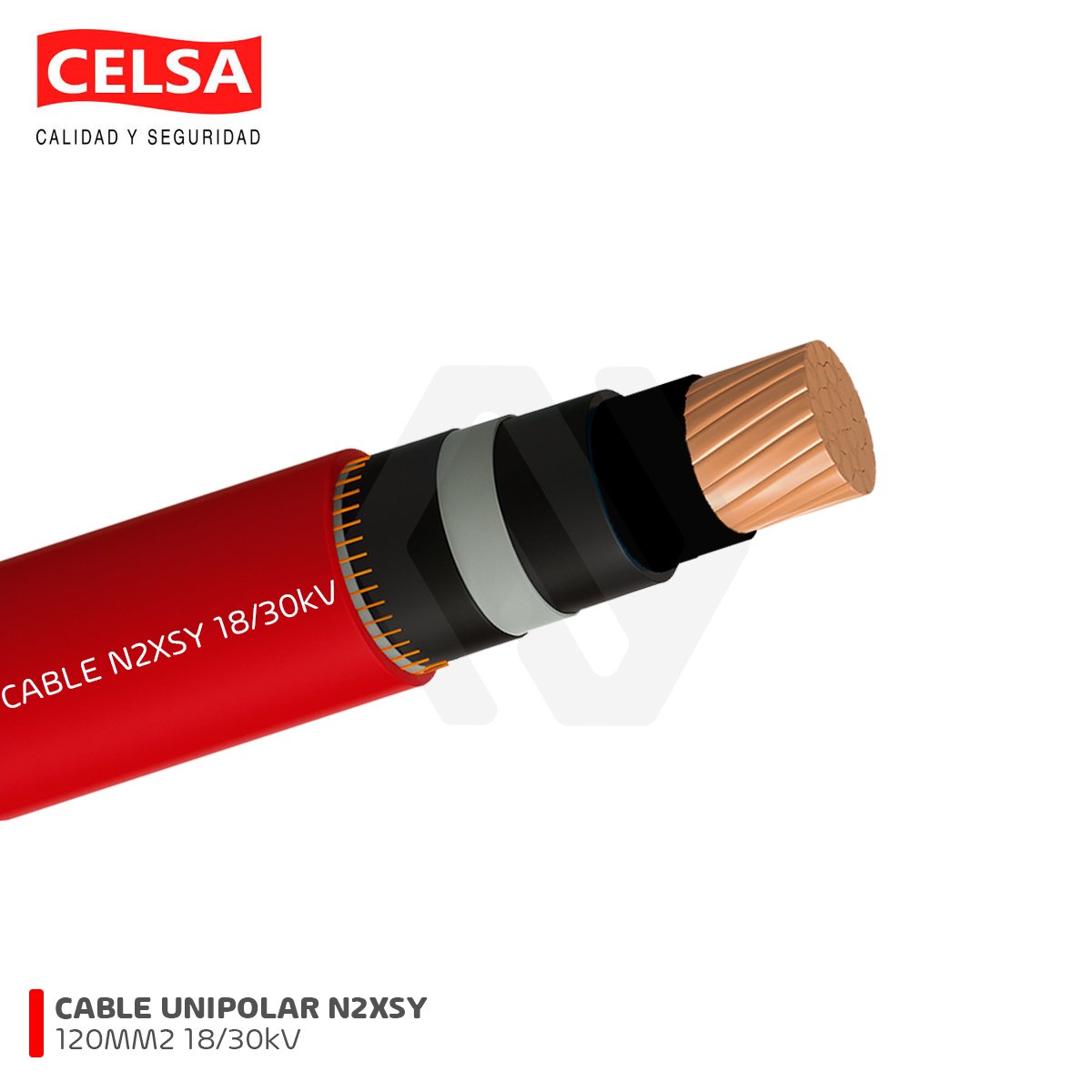 CABLE N2XSY UNIPOLAR 120MM2 18/30kV CELSA - Anyo Electric